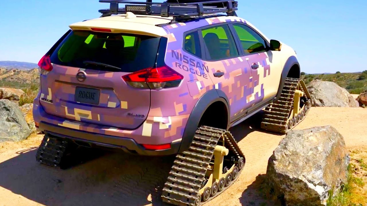 Nissan Rogue Trail Warrior Ready with Snow & Sand Tracks - YouTube