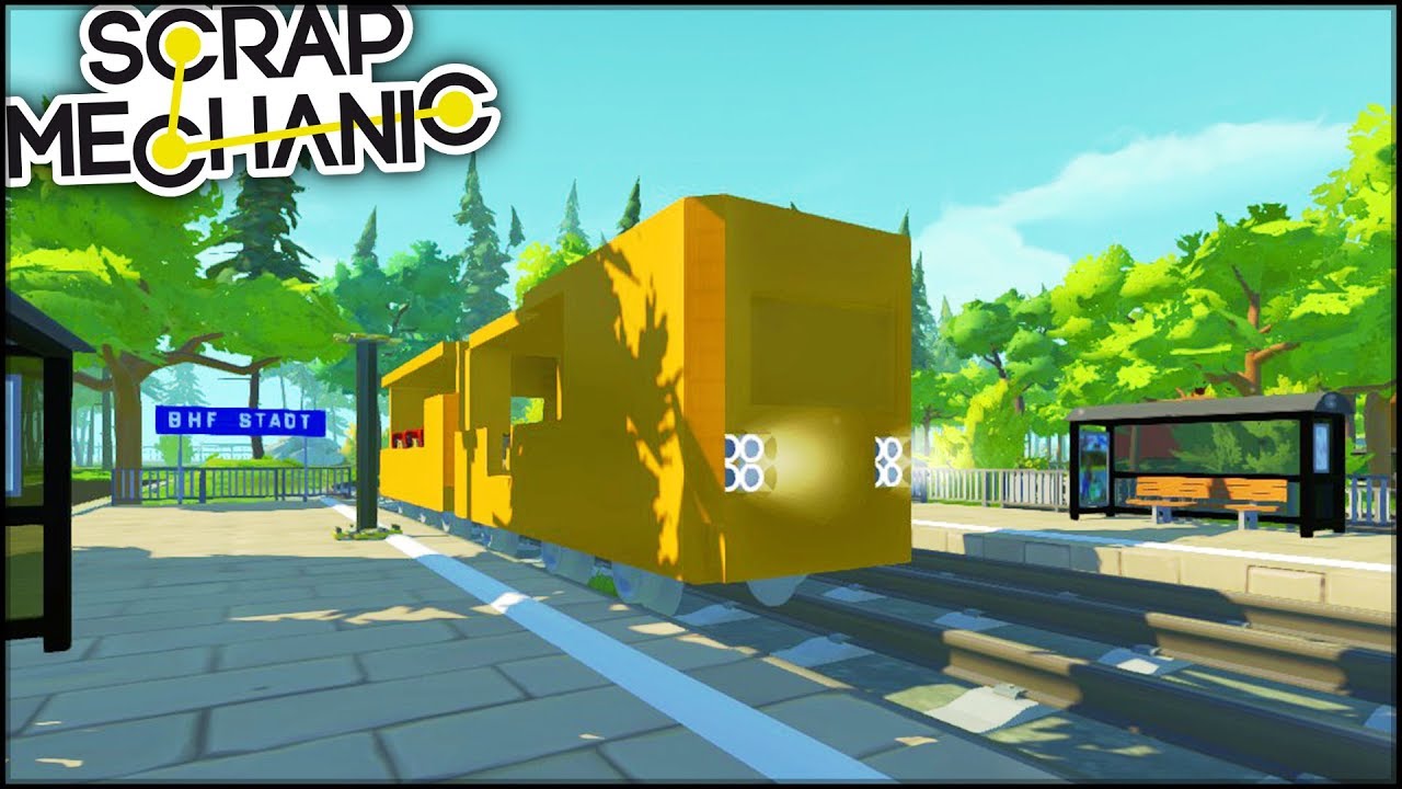 Trenul din gara este aproape GATA! | Scrap Mechanic - YouTube