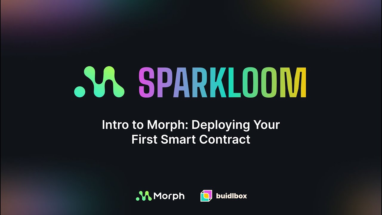 Intro to Morph: Deploying Your First Smart Contract - YouTube Intro to Morph: Deploying Your First Smart Contract - YouTube