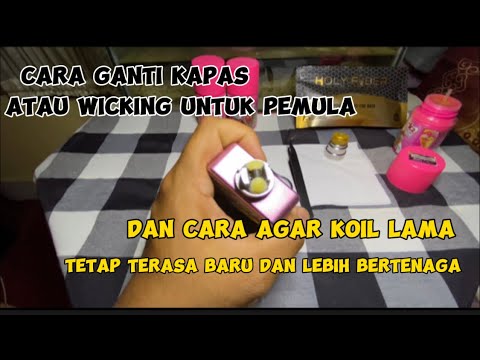 Tutorial cara pemasangan kapas atau wicking pada rda reload single koil ...