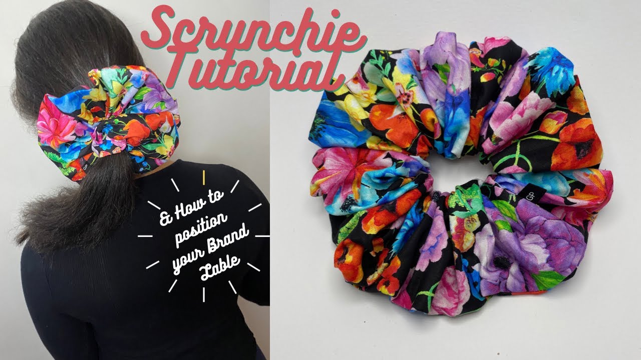 How to make a large Hair Scrunchie Tutorial & how to position your ...