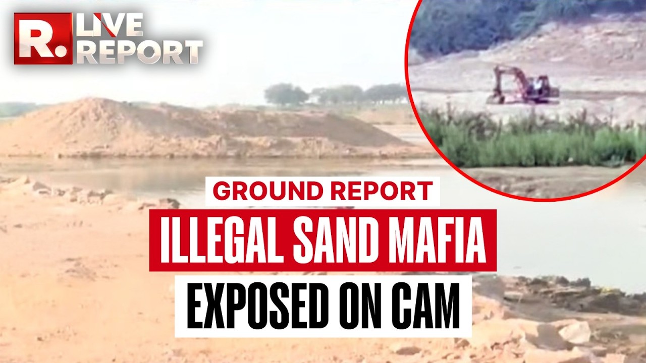 LIVE Report: Illegal Sand Mining Caught On Camera Alongside Krishna ...