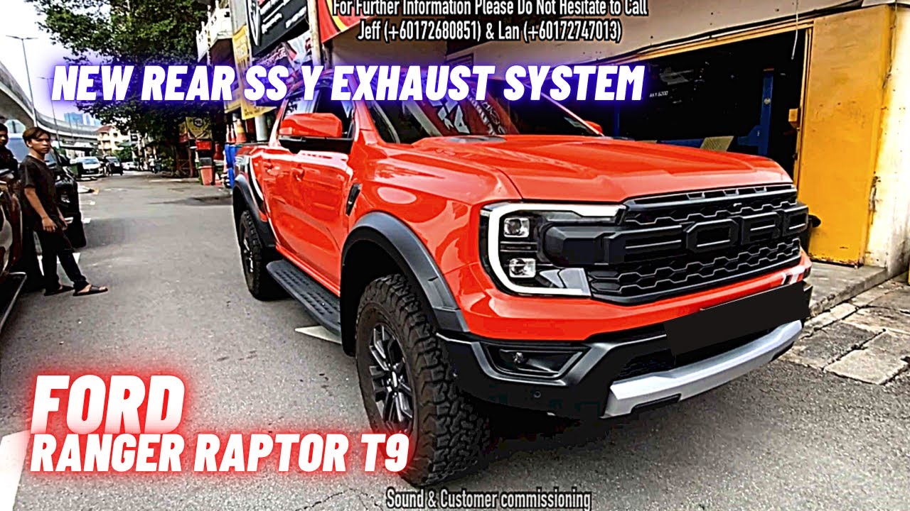 New Rear SS Y Exhaust System | FORD RANGER RAPTOR T9 - YouTube
