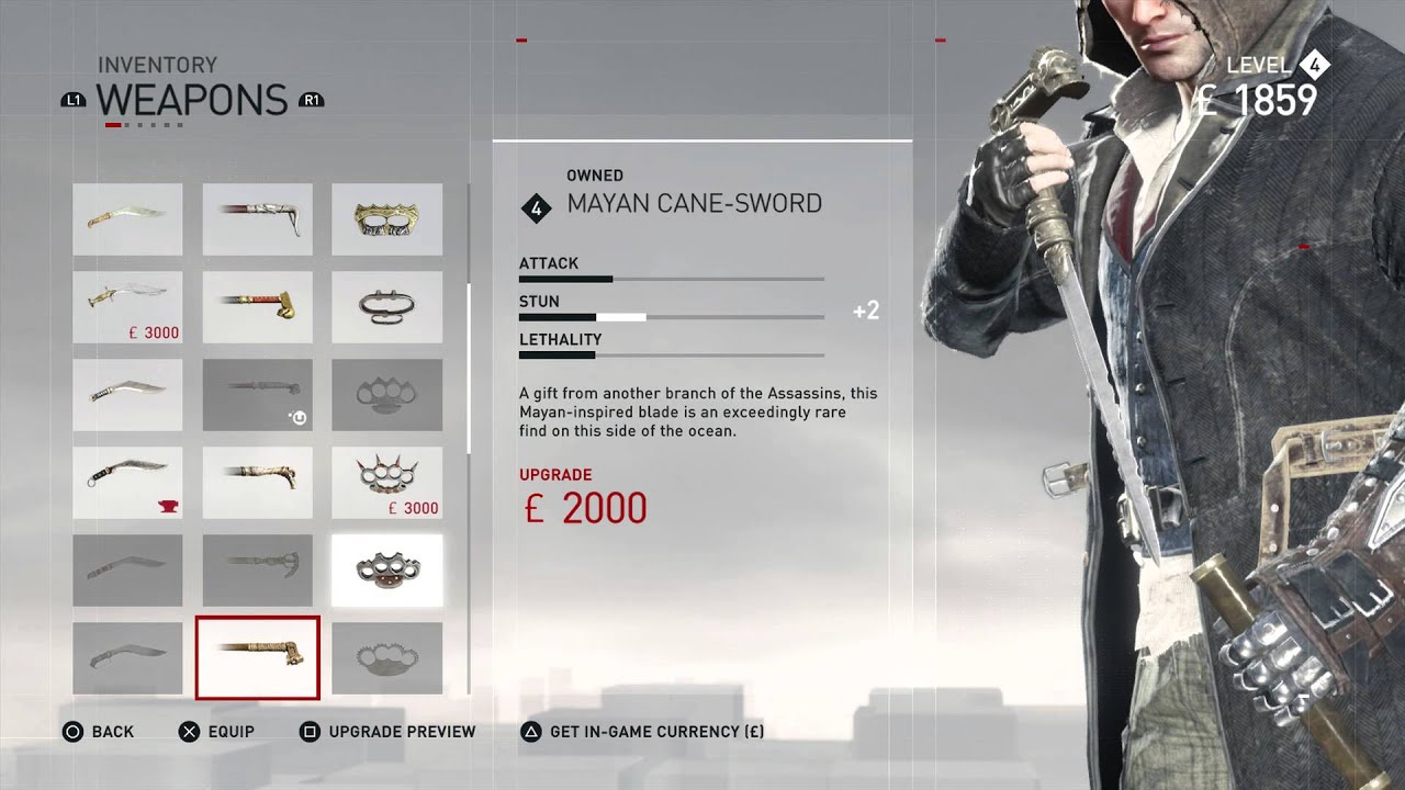 Assassin's Creed: Syndicate - Jacob Frye Equips Mayan Cane Sword ...