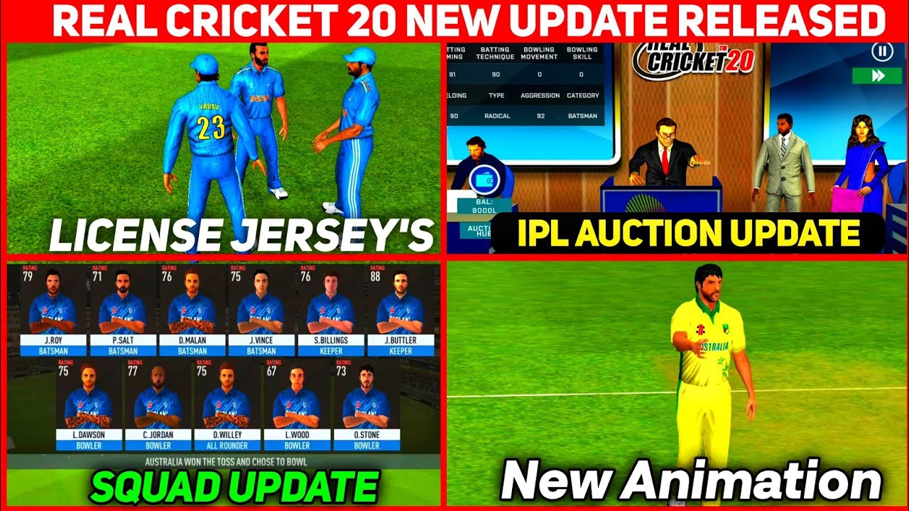 Real Cricket 20 New Update Released !! Rc20 Update V.5.5 Full Review ...