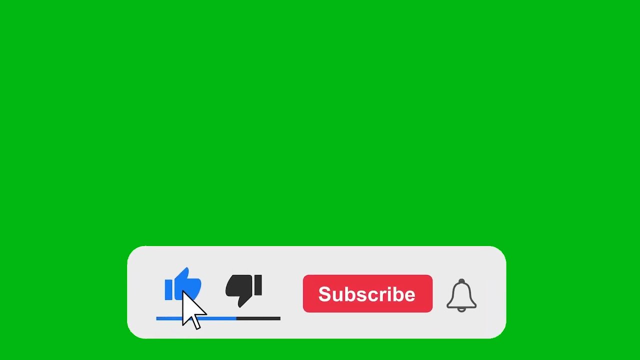 YouTube Subscribe and Like button green screen || Subscribe Button ...
