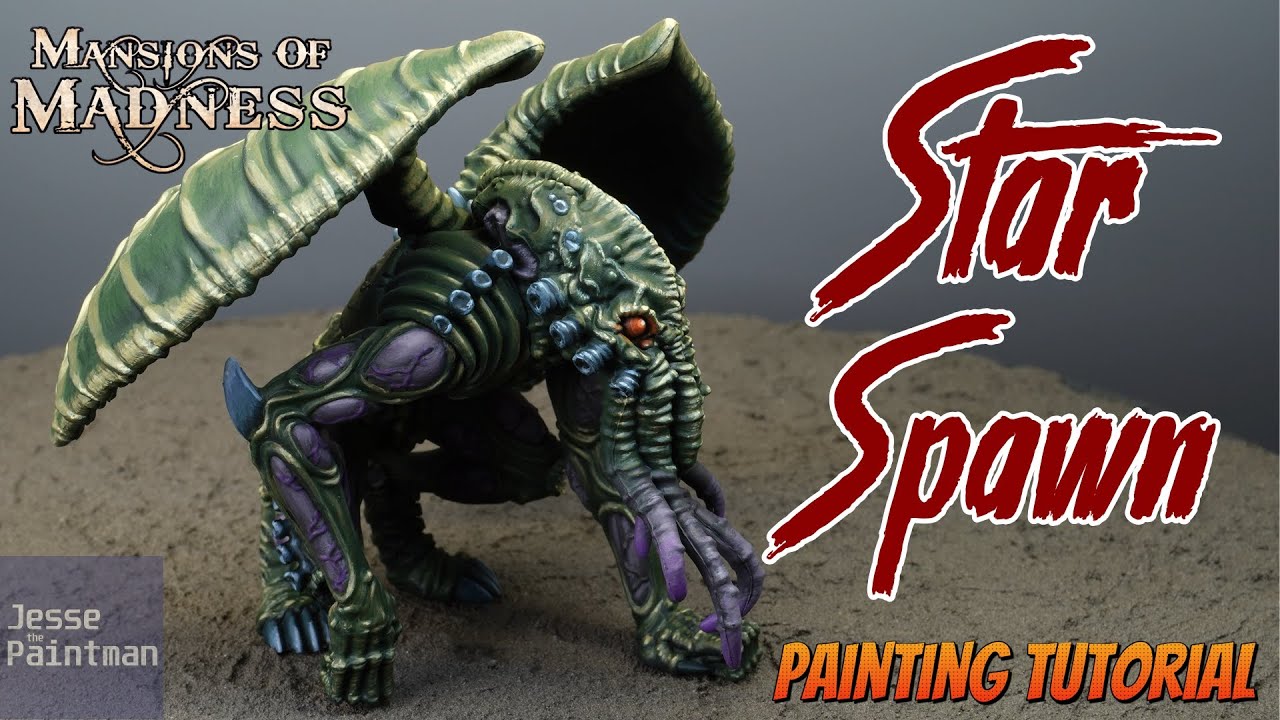 How to Paint Star Spawn from Mansions of Madness 2nd Edition | MoM Painting Guide E18 - YouTube
