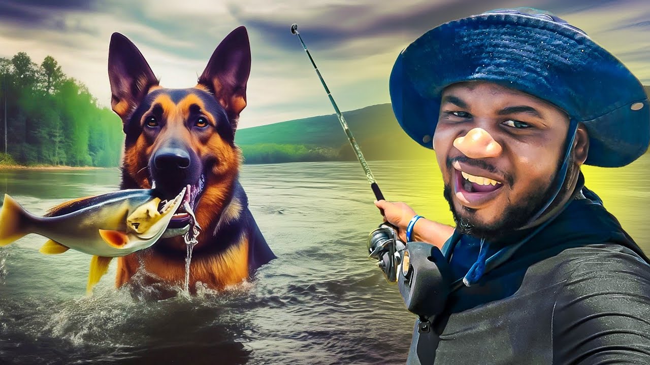 Taking My NEW DOG Fishing for the FIRST TIME!!! - YouTube