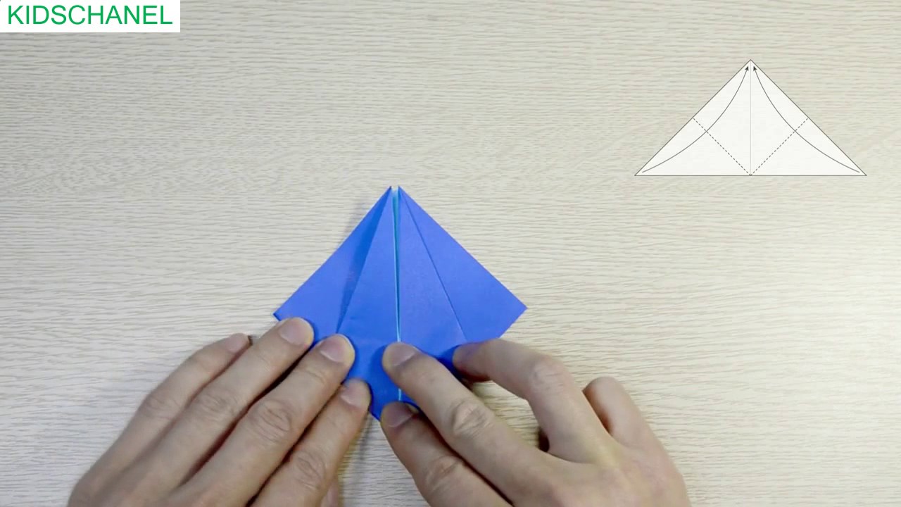 Kidschanel.net- Manta Ray Paper Airplane Origami - YouTube