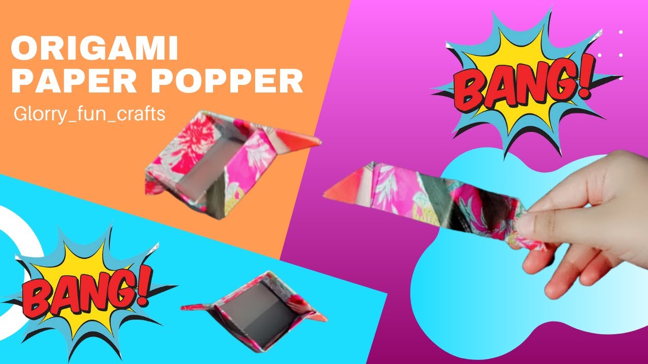 Origami Paper Popper @glorry_fun_crafts #viral #shortsfeed#craft # ...