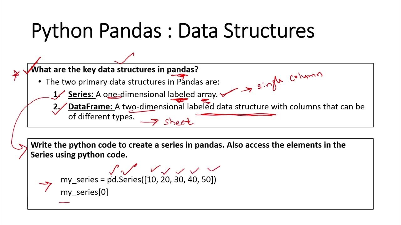 Pandas Interview Questions | Pandas Data Structures | in Hindi - YouTube