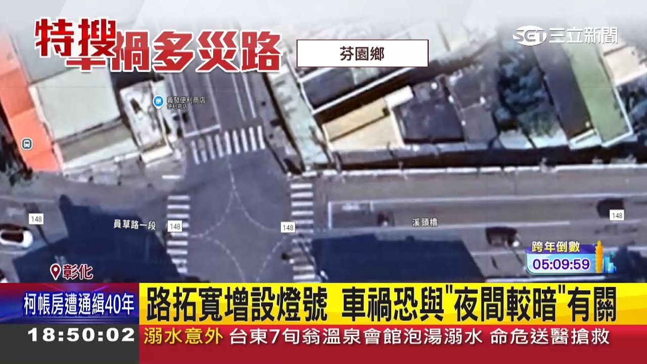 芬園"彰南路"今年200件車禍 釀1死153傷｜三立新聞網 SETN.com - YouTube