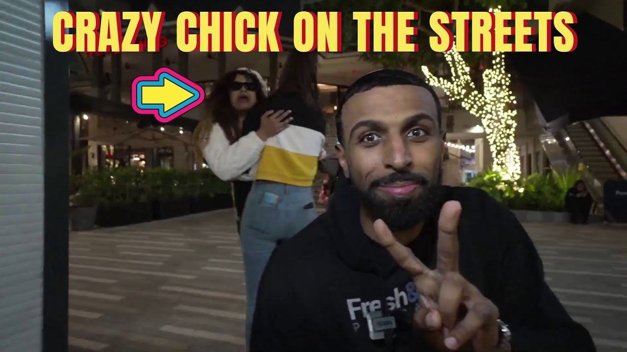 Crazy chick tries to get at Myron on the street! - YouTube