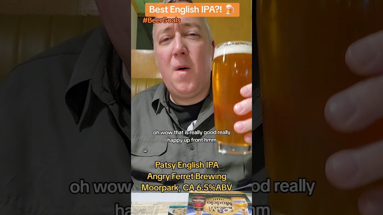 Best English IPA?! Patsy English IPA by Angry Ferret Brewing Company of ...