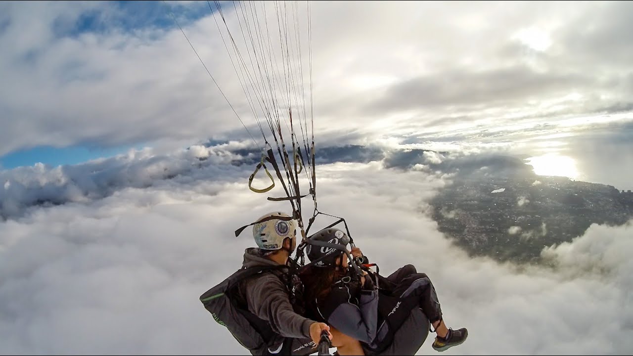 Volando en parapente desde el despegue mas alto de España - YouTube
