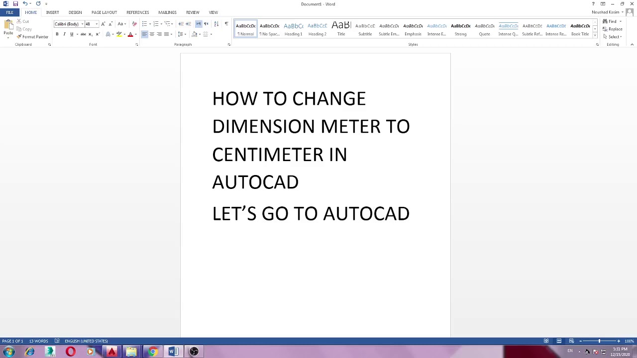HOW TO CHANGE DIMENSION METER TO CENTIMETER IN AUTOCAD YouTube how-to-change-dimension-meter-to-centimeter-in-autocad-youtube