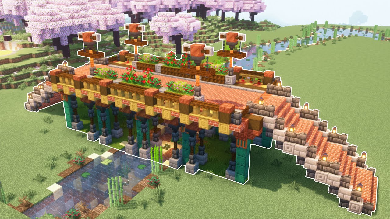 How to build Steampunk Bridge - Minecraft Tutorial - YouTube