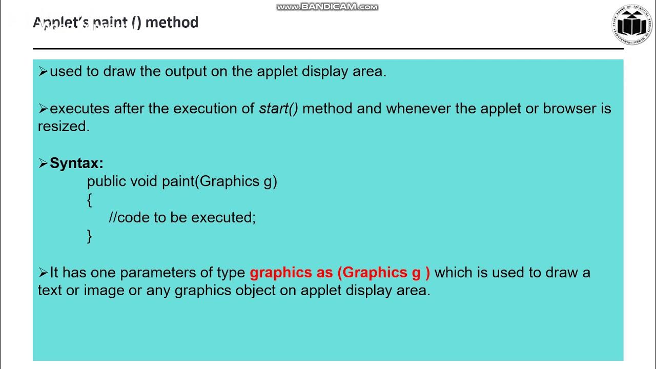 Introduction to Graphics Class of AWT package - YouTube
