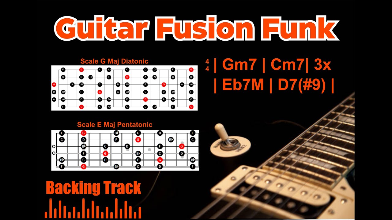 Guitar Fusion Funk in Gm - Backing Track for improvise - YouTube
