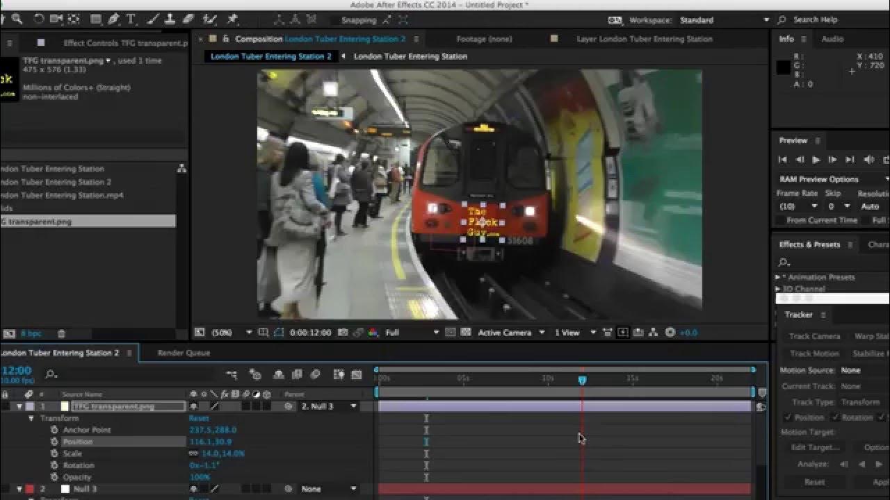 Motion tracking with multiple points in After Effects - YouTube