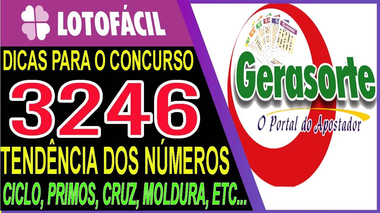 Dicas Para Lotofacil 3246 - YouTube