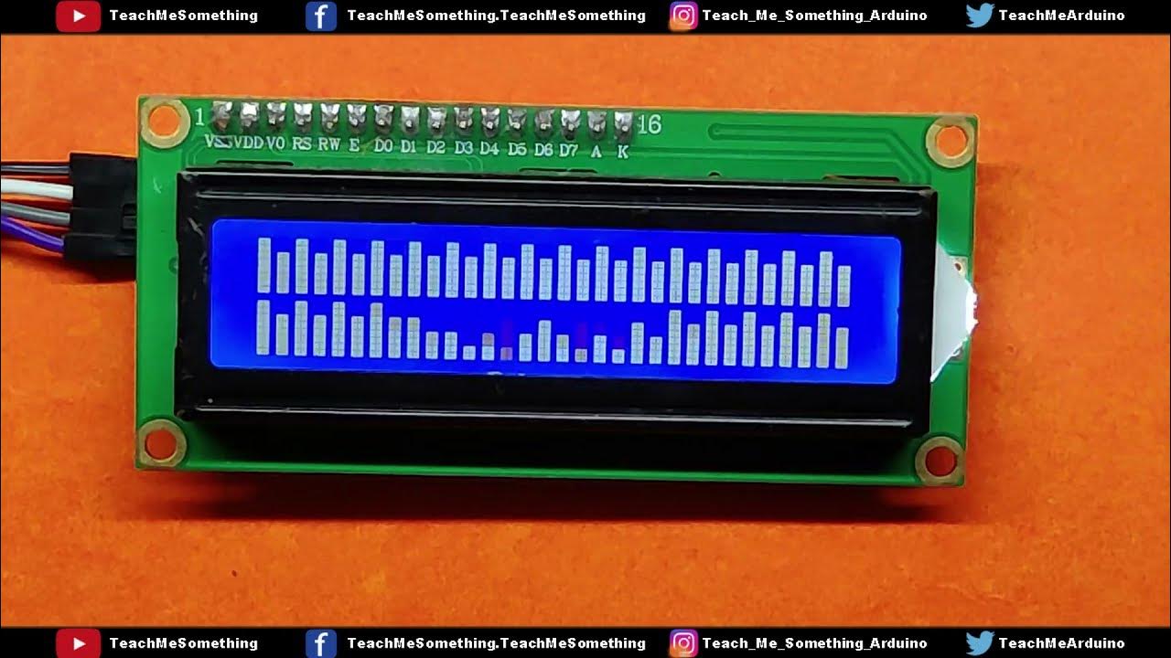 LCD Music Wave animation 3 || 16x2 LCD Display with moving animation using Arduino - YouTube