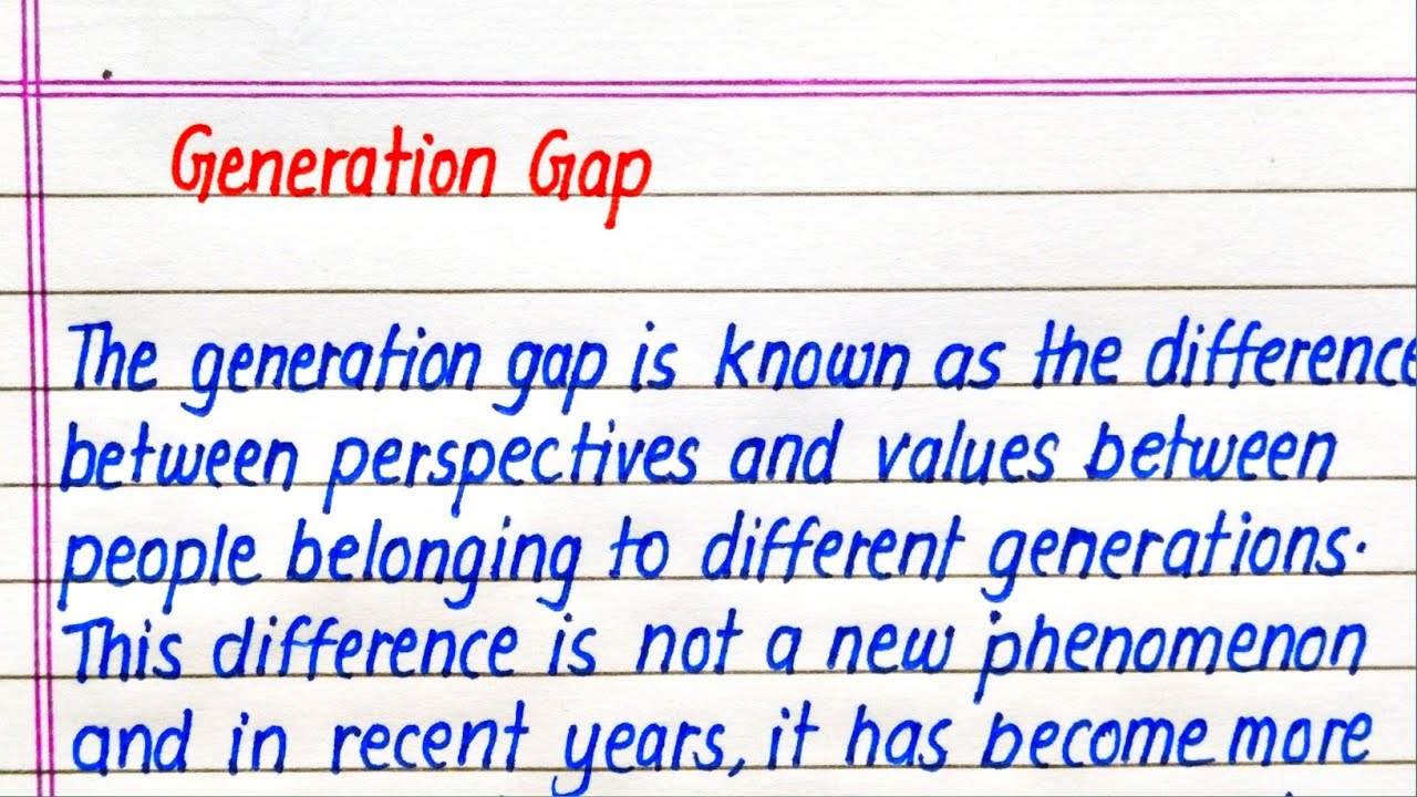 Generation Gap Essay in English || Essay on Generation Gap in English ...