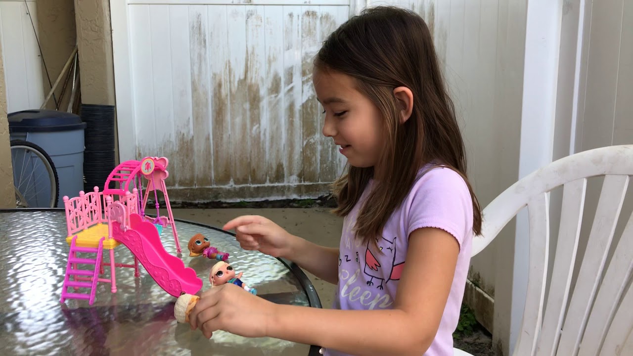 Lol surprise dolls go to the playground part 5 - YouTube