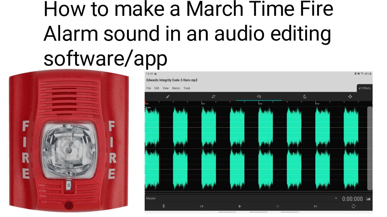 How to make a March Time Fire Alarm sound in an audio editing software ...