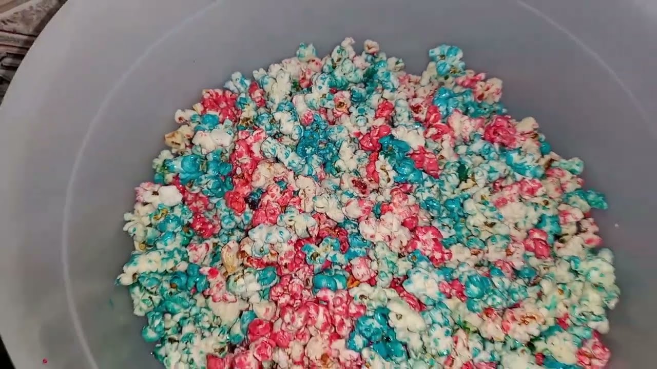 COMO FAZER PIPOCA DOCE COLORIDA RÁPIDO E FÁCIL - YouTube