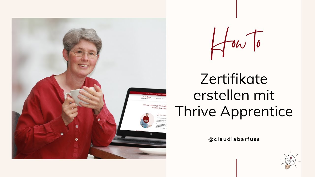Zertifikate erstellen mit Thrive Apprentice: Eine Anleitung - YouTube