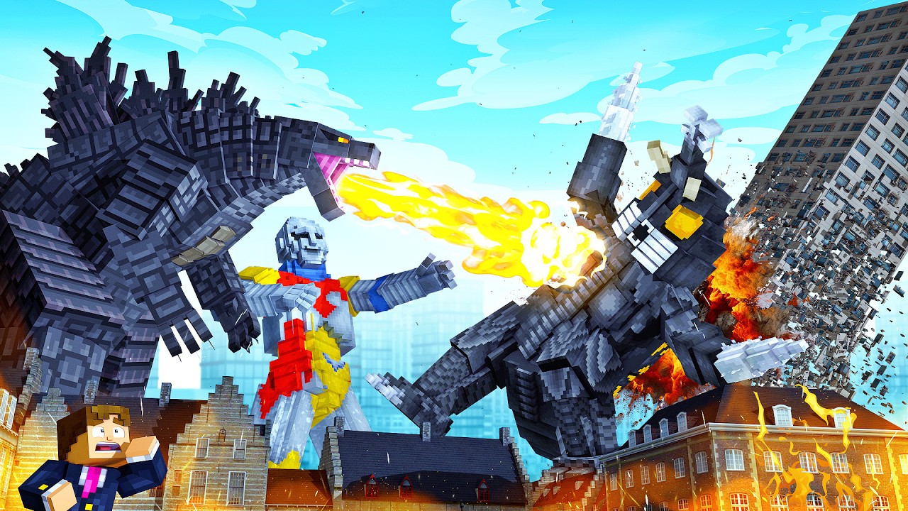 GODZILLA & JET JAGUAR Vs MEGALON NO MINECRAFT ( KAIJUS ) - YouTube