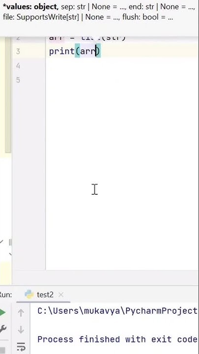 Python interview question - Python code to convert string to list. - YouTube