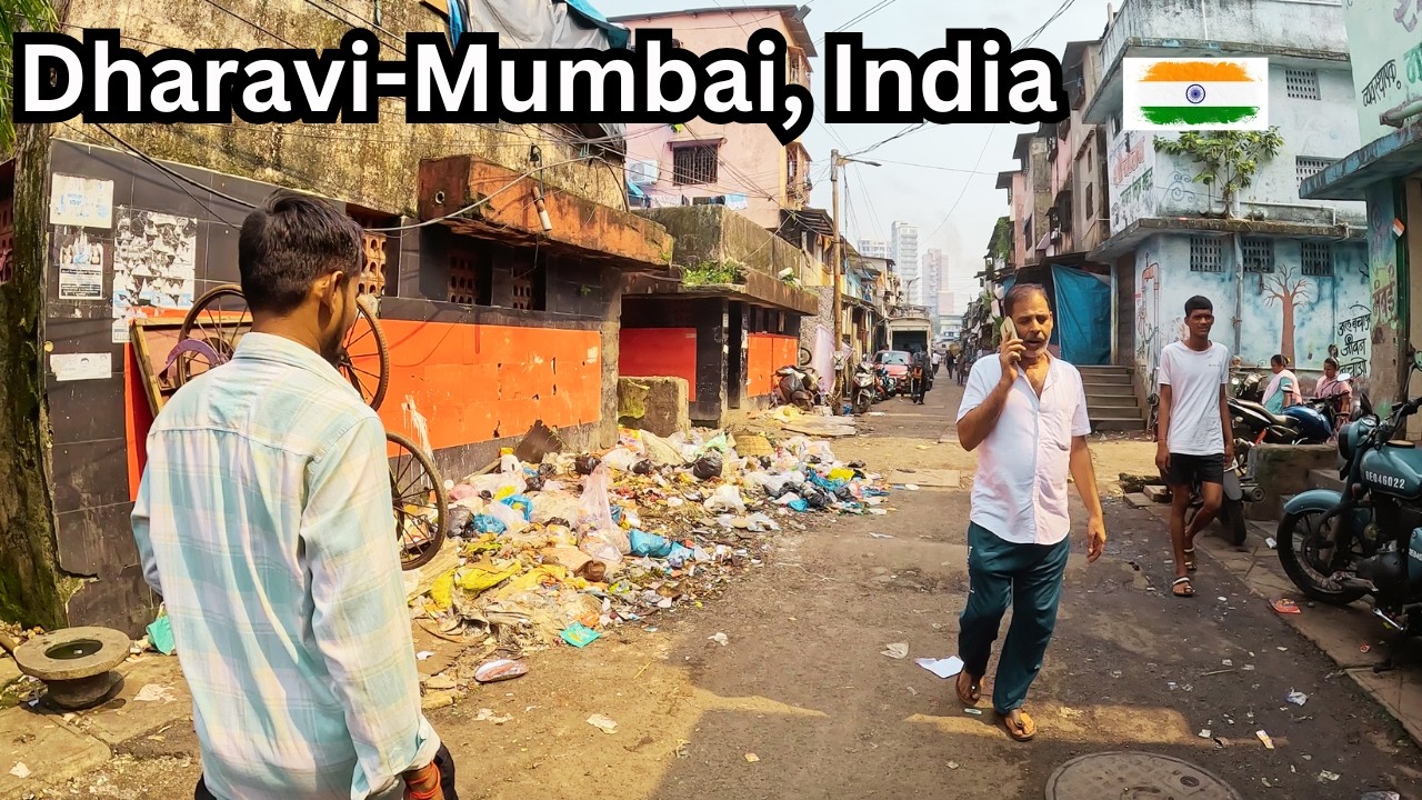 Real life inside Dharavi-Mumbai, India, walking tour. - YouTube