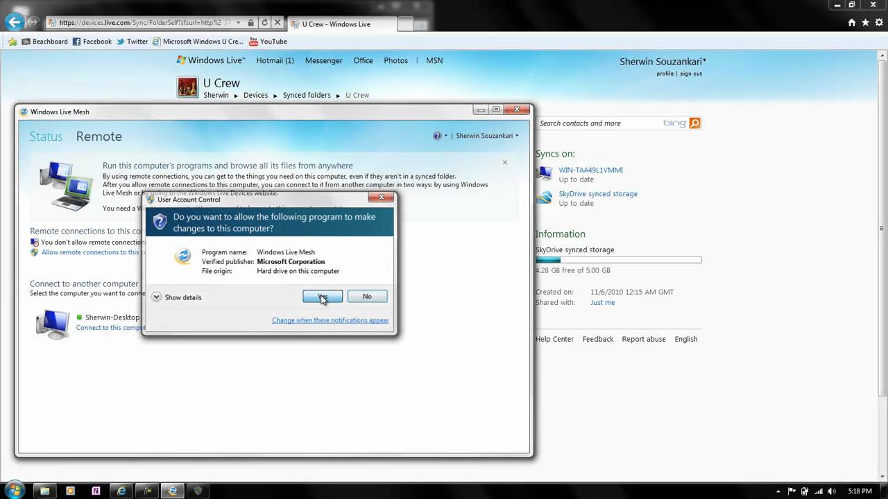 Windows Live Mesh Tutorial - YouTube
