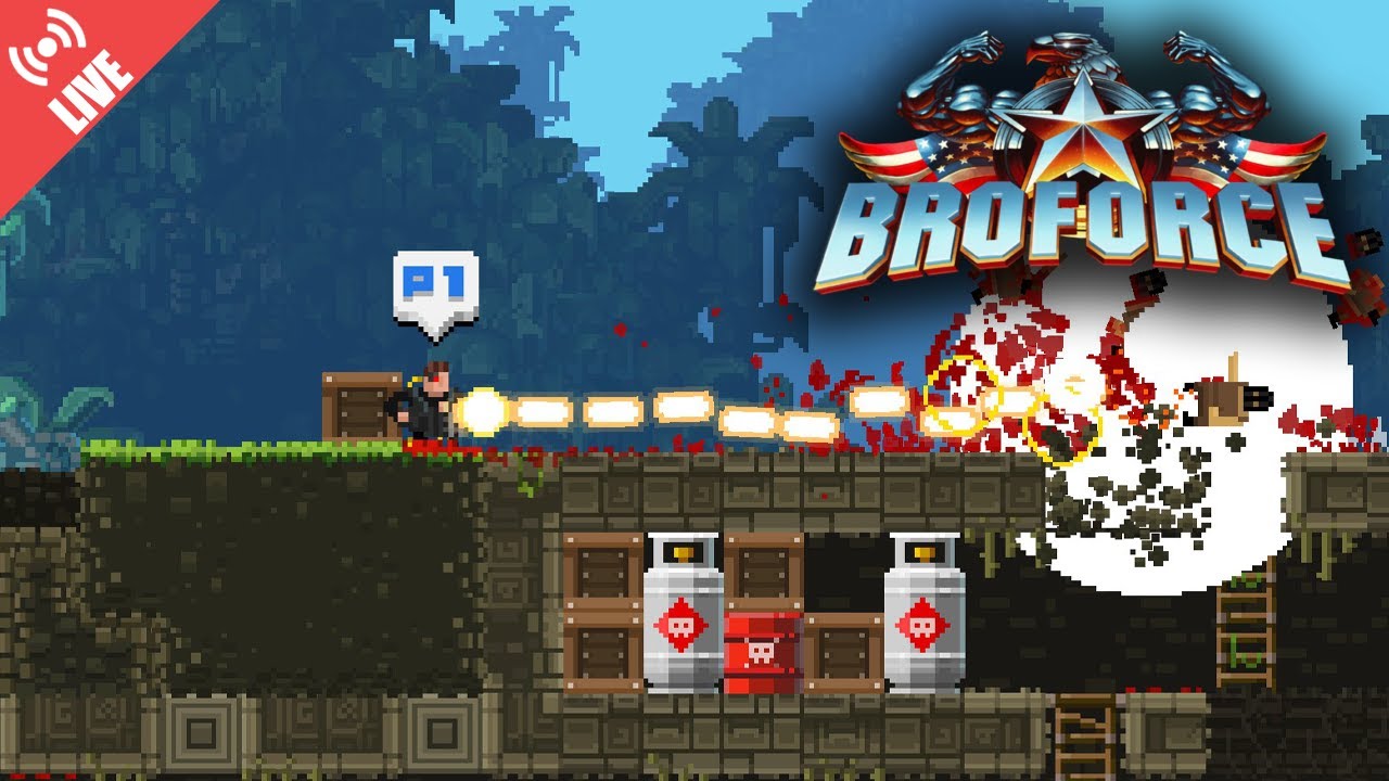 Bros Being Bros: Playing Broforce with Subscribers! 💪 - YouTube