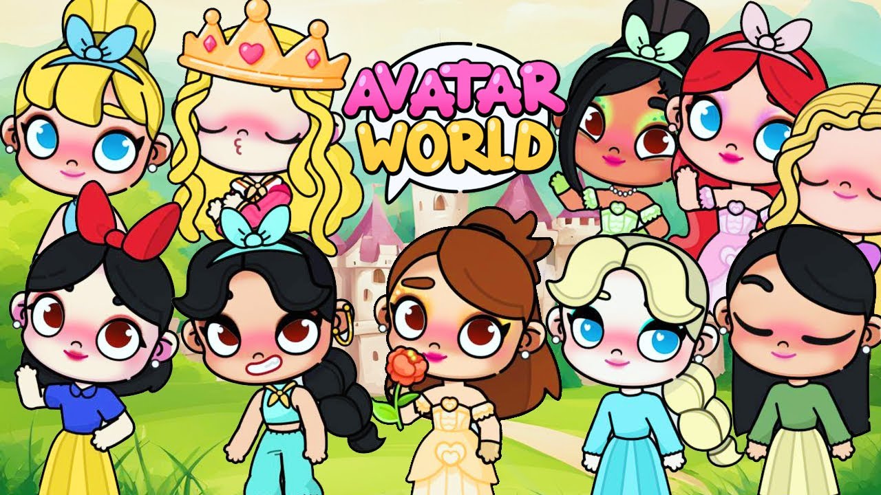 *RETO* ¡CREANDO a las PRINCESAS DISNEY en AVATAR WORLD! 👑 - YouTube