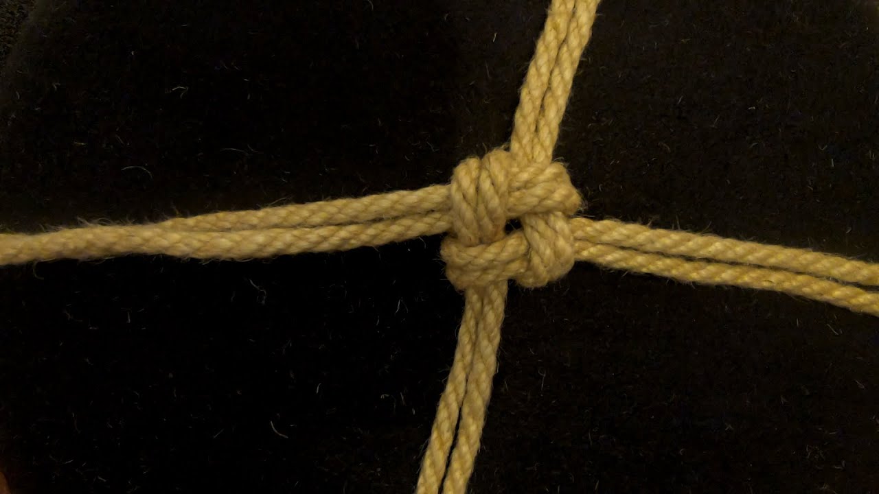 Cross knot - YouTube