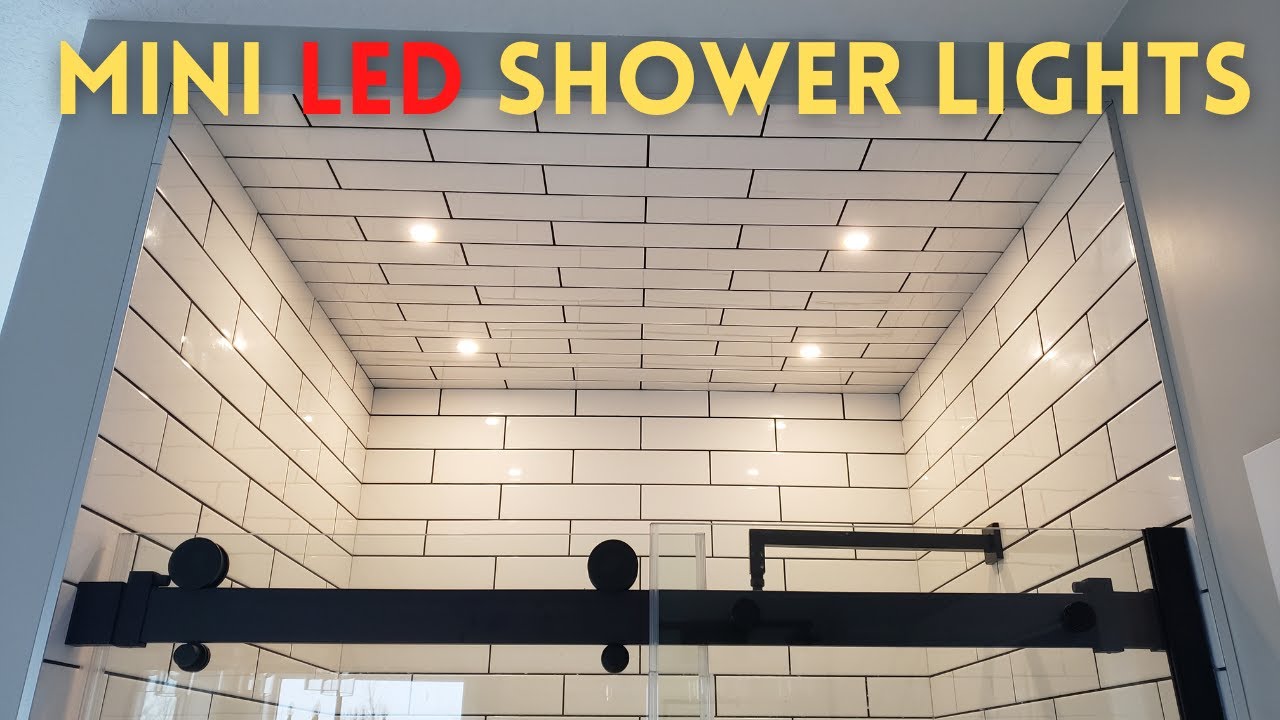 How to install Mini LED Shower Lights - YouTube