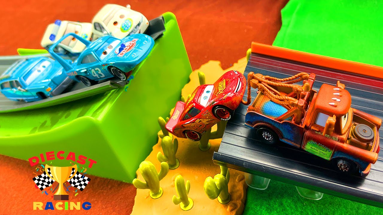 Disney Cars Diecast Racing Super Track of Speed Elimination Tournament ...