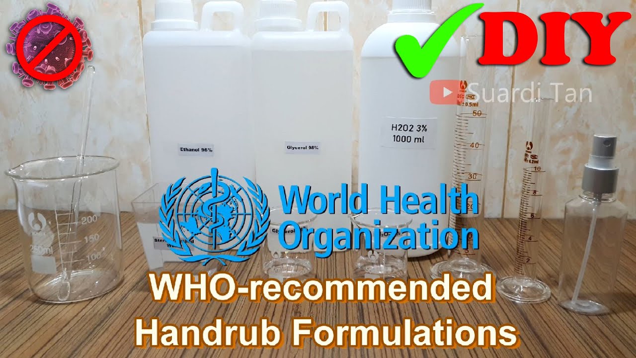 [DIY] How to Make Your Own Hand Sanitizer | WHO Formulations - YouTube