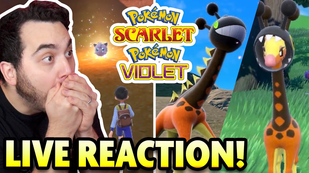 NEW POKEMON GAMEPLAY (LIVE REACTION) to Pokemon Scarlet and Violet ...