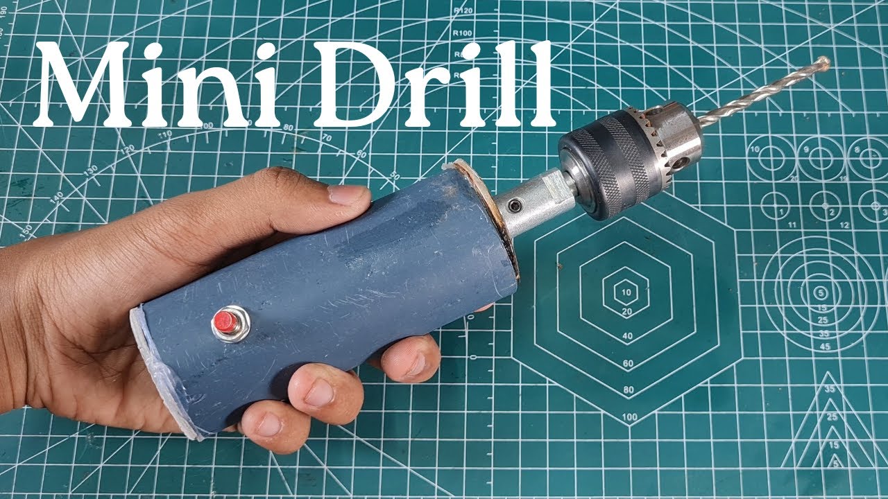 how to make mini powerful drill machine at home - YouTube