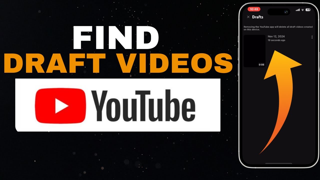 How To Find Draft Videos On YouTube | Find Saved Videos on Youtube App ...