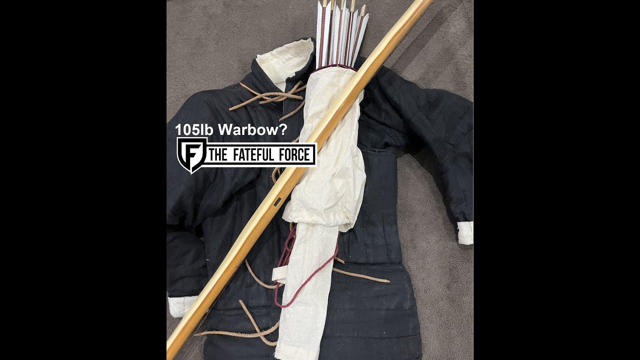 Struggling with my Heavy Warbow. Over 105lb? - YouTube