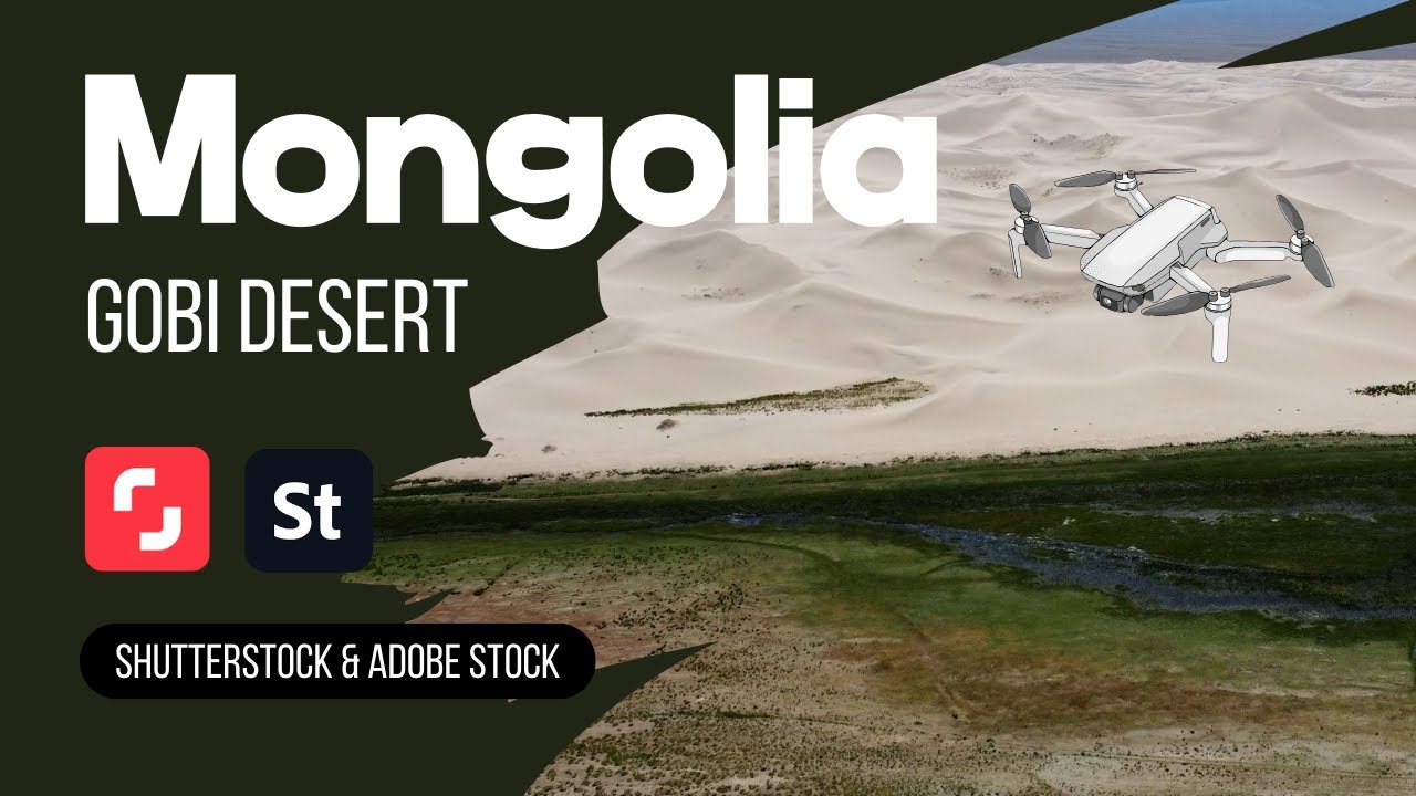 Mongolia Gobi Desert Drone 4K Sky nature river khongor Els 8 - YouTube