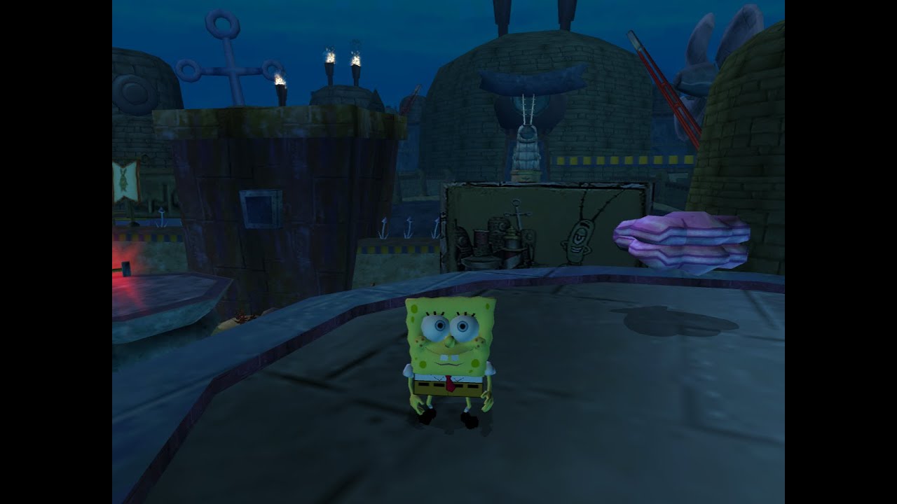 Planktopolis at Night (SpongeBob Movie Mod) - YouTube