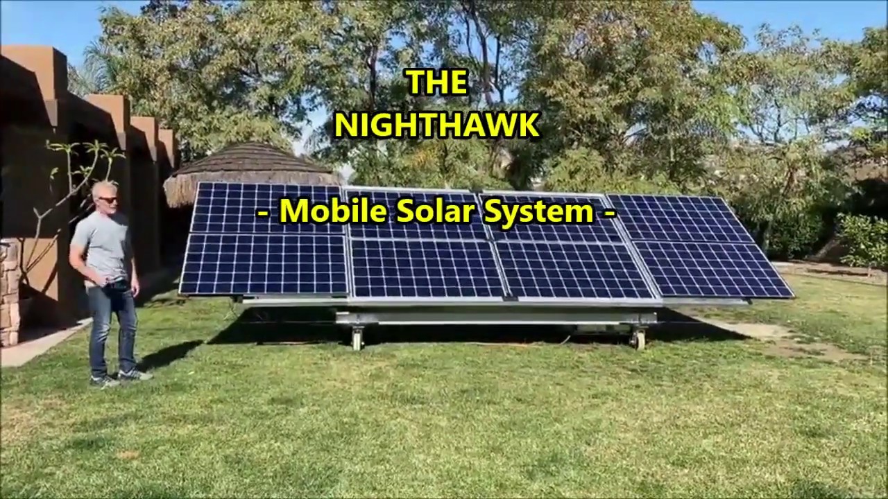 The NightHawk - mobile solar system with lithium-ion battery backup ...