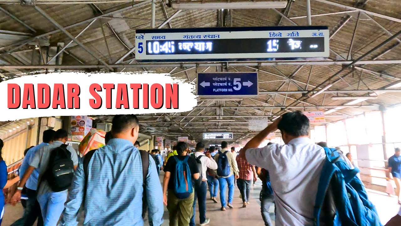 Dadar station during peak hours | Mumbai 4K - YouTube