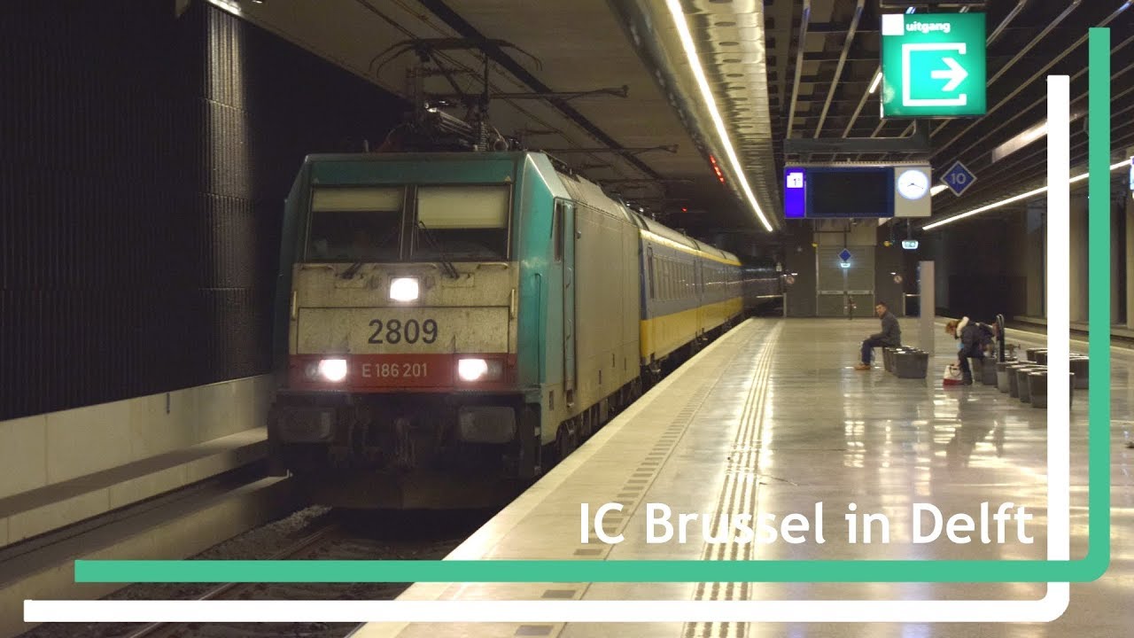 IC Brussel komt door station Delft - YouTube